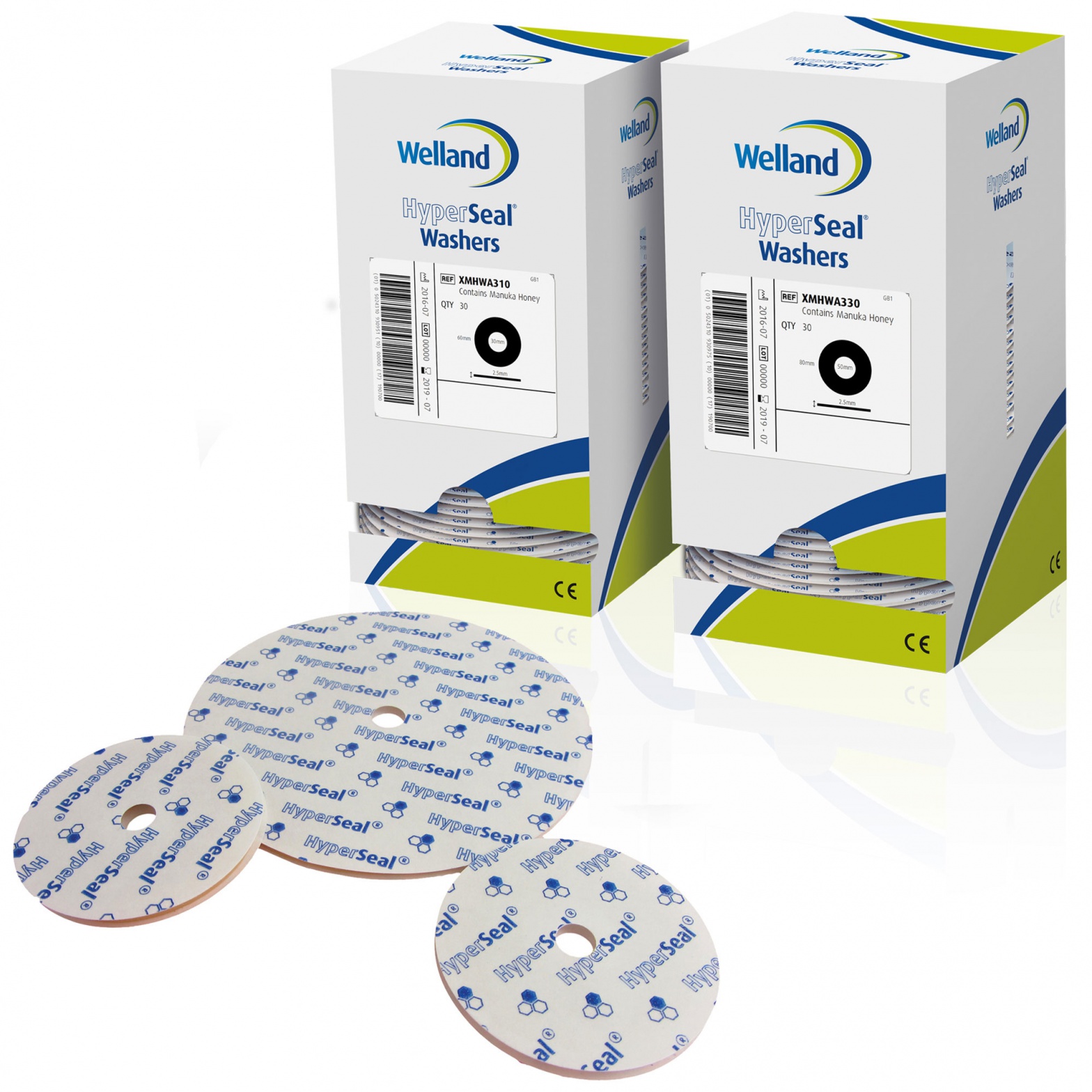 Welland HyperSeal® Washers with Manuka Honey | Omnigon Care Solutions