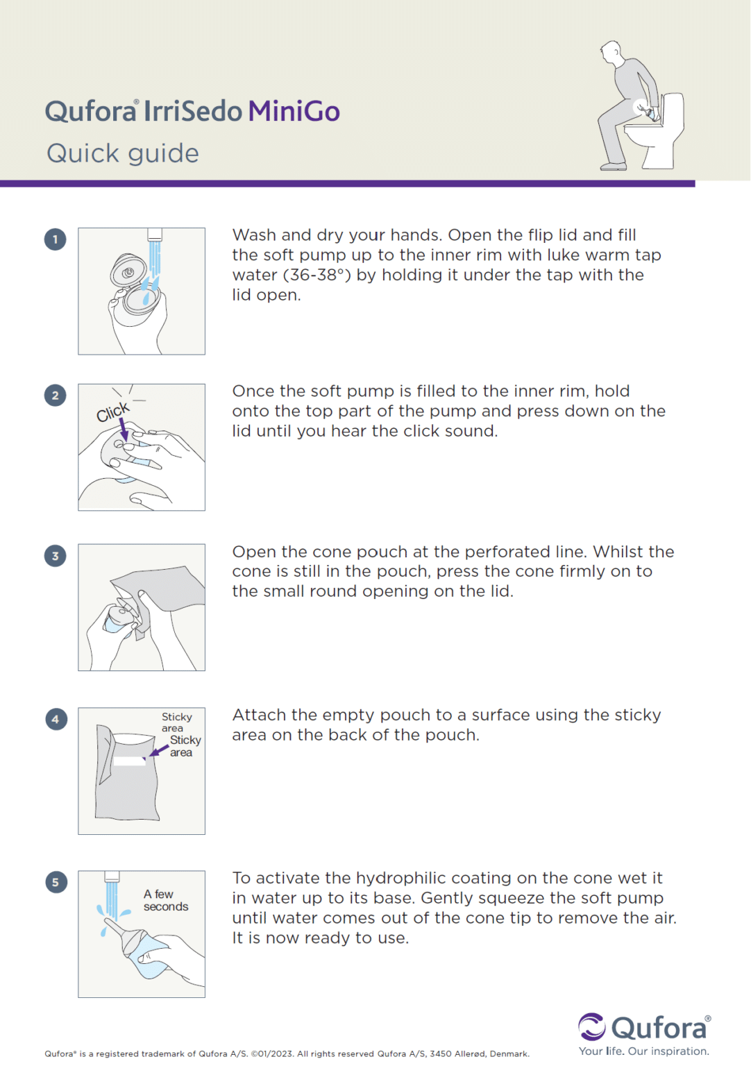 Qufora IrriSedo MiniGo Quick Guide | Omnigon